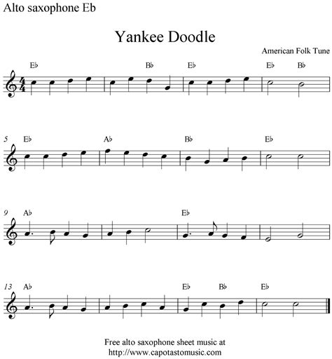 Alto Sax Pop Sheet Music