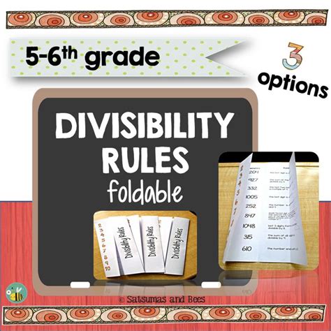 Divisibility Rules Interactive Notebook