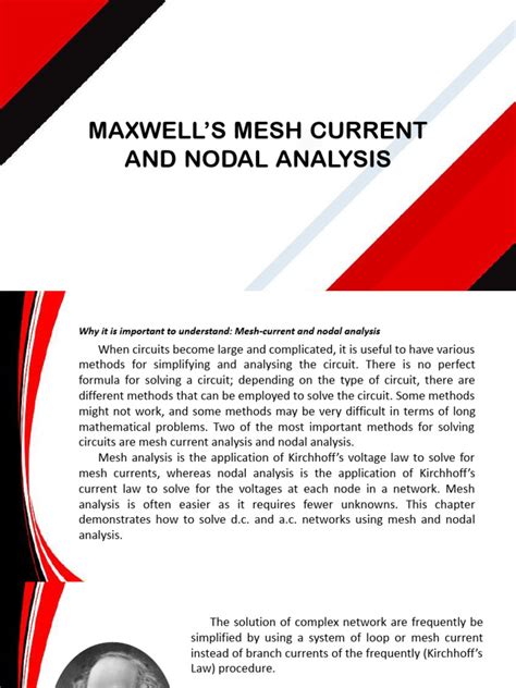 module6 maxwell mesh current and nodal analysis pdf electrical