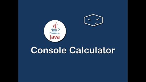 Console Calculator In Java YouTube