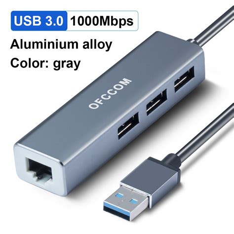 Ofccom Usb C Ethernet Usb 3 0 2 0 Naar RJ45 Hub 10 Vicedeal