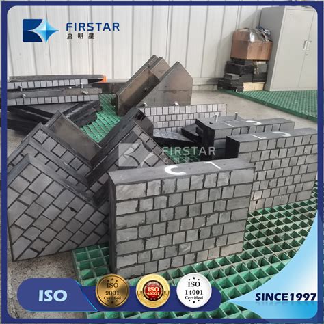 Silicon Carbide Tiles Vulcanized In Rubber Lining Silicon Carbide