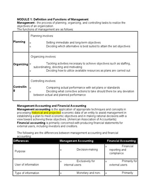 Module 1 Strategic Business Analysis Pdf Management Accounting