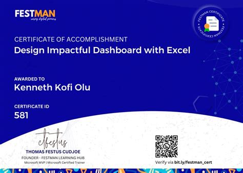 Another Accomplishment Thomas Festus Cudjoe Festman™ Learning Hub