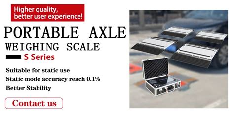 Dynamic And Static Axle Load Scale For Trucks Portable Weigh Scales