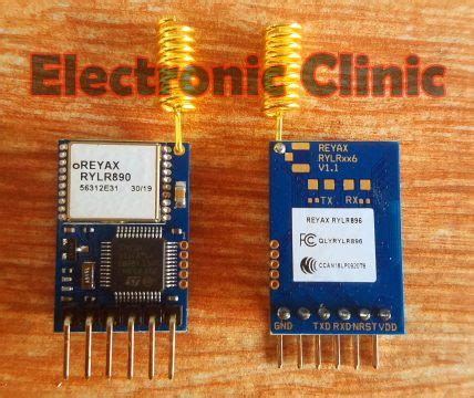 Reyax Rylr Lora Km Mhz Rf Module Connection At Commands