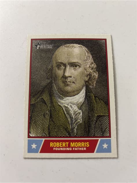 Robert Morris 2025 Topps Heritage Ns 14 Notable Americans Price Guide Sports Card Investor