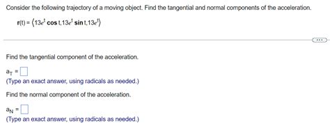 Solved Consider The Following Trajectory Of A Moving Object Chegg