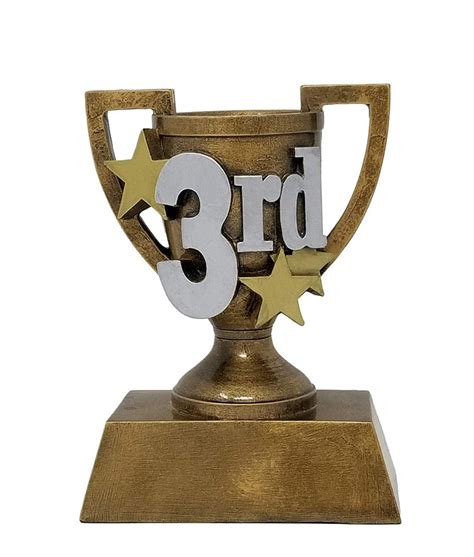 1st 2nd Or 3rd Place Trophy 3d Gold Cup Place Award By Decade