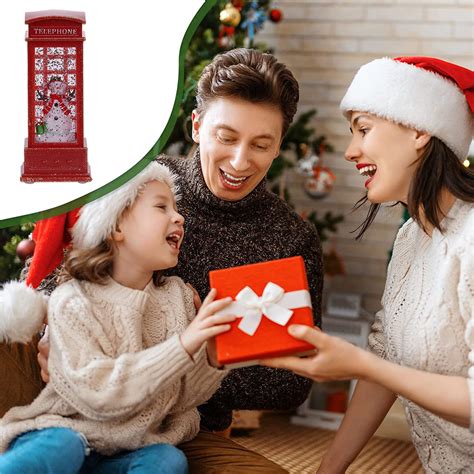 Lanterna De Craciun Cu Lumina Model Cabina Telefon Om De Zapada 12 5x5x5 Cm Rosu Emag Ro