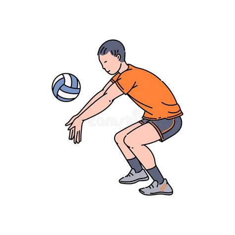 Volleyball Players Clipart Hitting