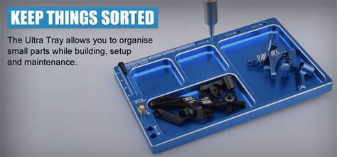 Ultra Tray Parts Tray And Organiser Light Blue D Dms Racing