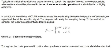 Introduction To Matlab Via The Analysis Of The Spectrum Of A Sampled Signal Signal Processing