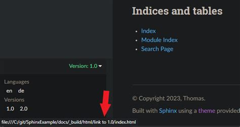 my sphinx best practice guide for multi version documentation in