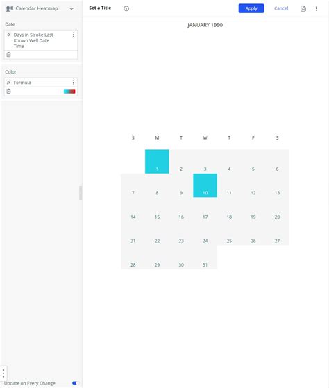 Configure A Calendar Heat Map