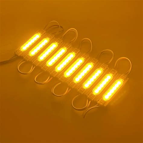10pcs 12v 24v Led Module Truck Side Marker Indicator Light Cob 6 Led