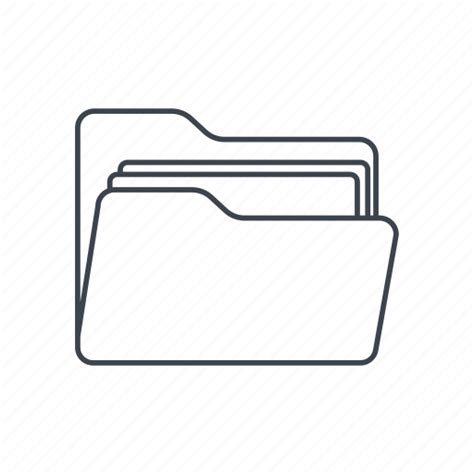 folder file archive data paper extension page icon download on