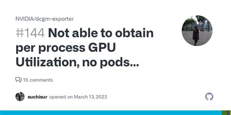 not able to obtain per process gpu utilization no pods except dcgm
