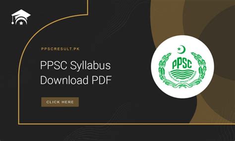 Ppsc Syllabus 2025 Download Pdf Written Test