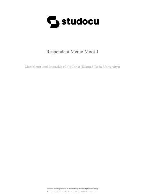 Respondent Memo Moot 1 Pdf Supreme Court Of India Mootness