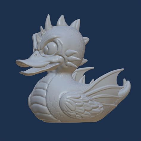 Dragon Duck Stl 3d Digital File For 3d Printer Rubber Ducky Dragon