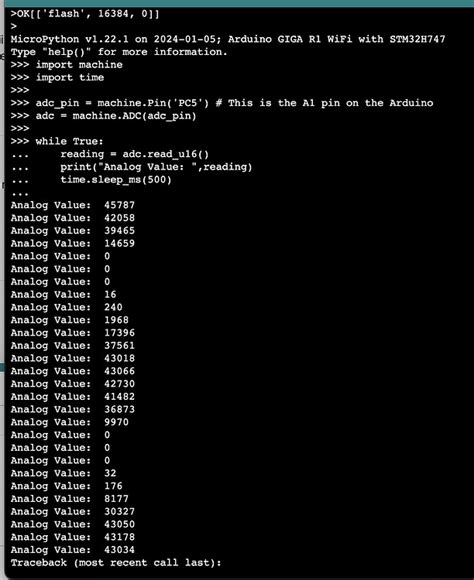 Arduino Giga R1 Strange Analog Readings Giga R1 Wifi Arduino Forum