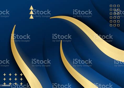기하학적 모양과 황금 요소 조합으로 추상적인 어두운 배경 0명에 대한 스톡 벡터 아트 및 기타 이미지 0명 3차원 형태 검은색 Istock