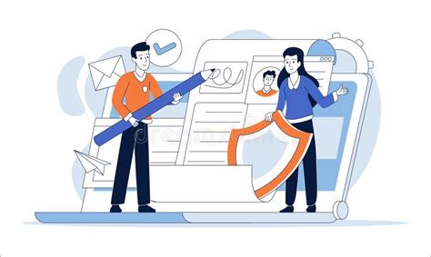 Digital Signature And Data Protection And User Engagement In Digital Marketing Stock Vector