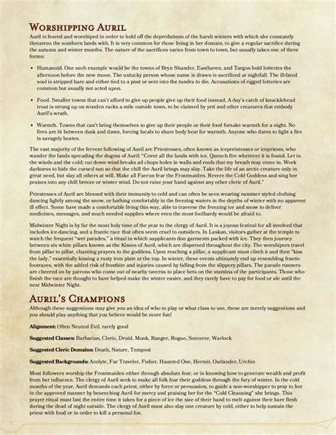 Making Piety Matter Auril The Frostmaiden Mighty Flail