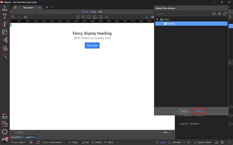 Getting Started With App Flows Front End Components Wappler Community