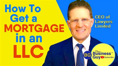How To Get A Mortgage Loan In An Llc Youtube