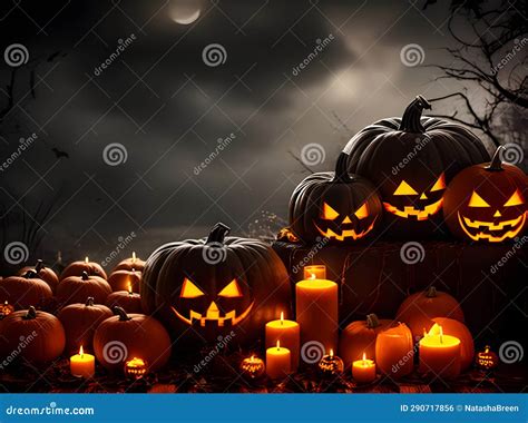 Cinematic Uhd K Dark Halloween Pumpkin Stock Illustration Illustration Of Pumpkin Macabre