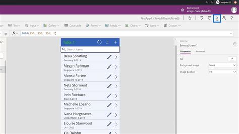 overzicht powerapps navigatiecontext