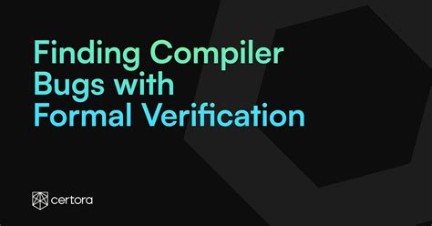 Finding Compiler Bugs With Formal Verification
