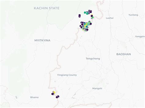 Rare Earth Mining Sites In Myanmar By Myanmarwitness · Maphub
