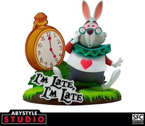 Disney Alice In Wonderland White Rabbit Figurine Sfc Abystyle 12cm