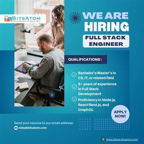 hiring fullstackengineer nodejs react reactnative graphql