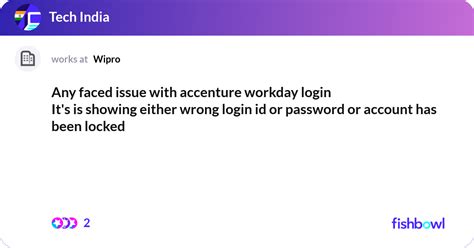 Any Faced Issue With Accenture Workday Login Its Fishbowl