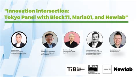 Innovation Intersection Tokyo Panel With Block71 Maria01 And Newlab Venture Café Tokyo