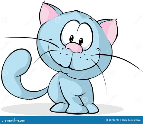 Blue Cat Cartoon Characters