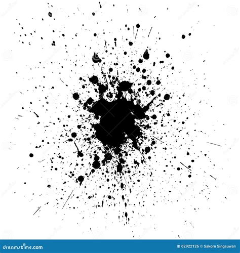 Vector Black Color Splatter Background Illustration Stock Vector Illustration Of Retro