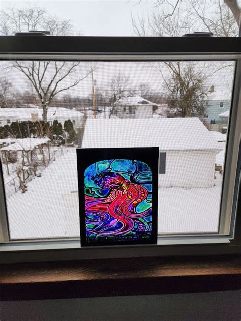 Faux Stained Glass Octopus Made On A Glowforge Glowforge Owners Forum