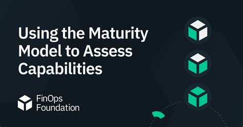 Finops Maturity Using The Model To Assess Your Capabilities