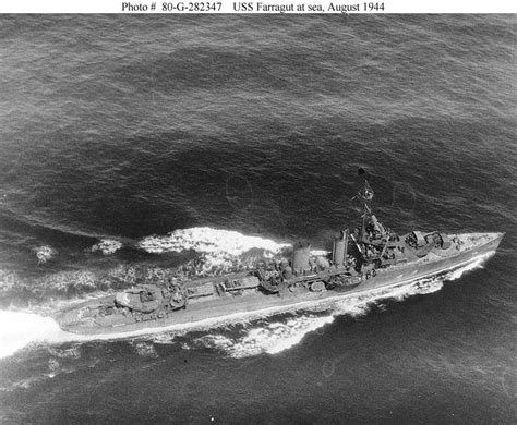 The Pacific War Online Encyclopedia Farragut Class Us Destroyers