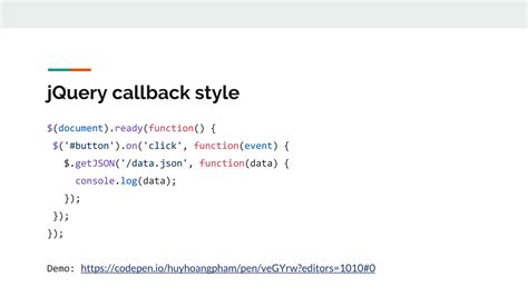 the evolution of java script asynchronous calls ppt