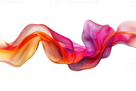 Colorful Abstract Wave Pattern With Flowing Vibrant Spectrum Of Colors In Smooth Gradient
