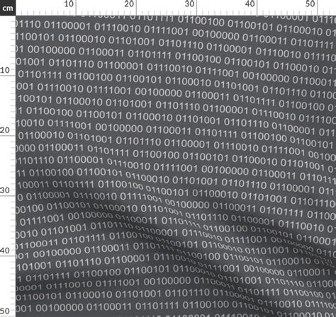 Binary Code Light Grey On Dark Grey Spoonflower