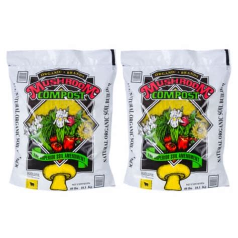 Black Kow Organic Brands Mushroom Growing Mix Compost Fertilizer 80 Pounds 2 Piece Kroger