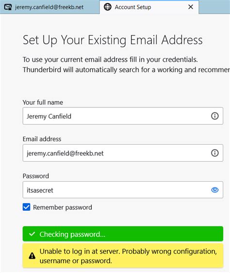 Unable To Authenticate To Mailserver Using Thunderbird · Issue 2495 · Docker Mailserverdocker