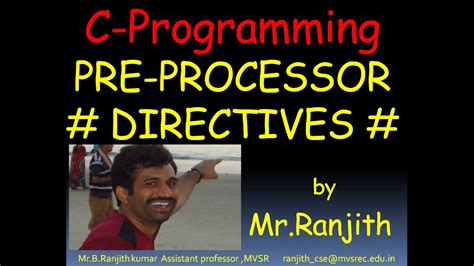 Pre Processor Directives In C Youtube
